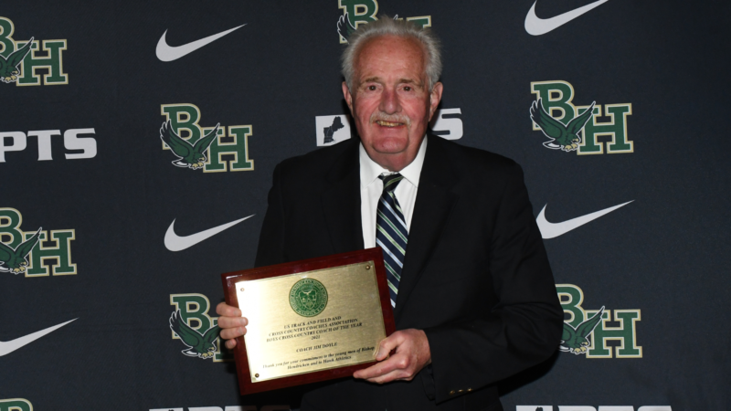 Coach Jim Doyle named RI's top cross country coach - Bishop Hendricken ...